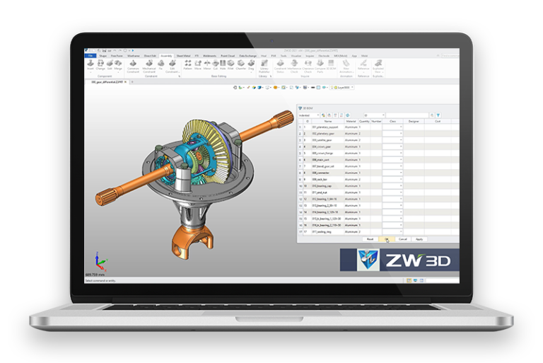 ZW3D - CAD flessibile, economico e potente